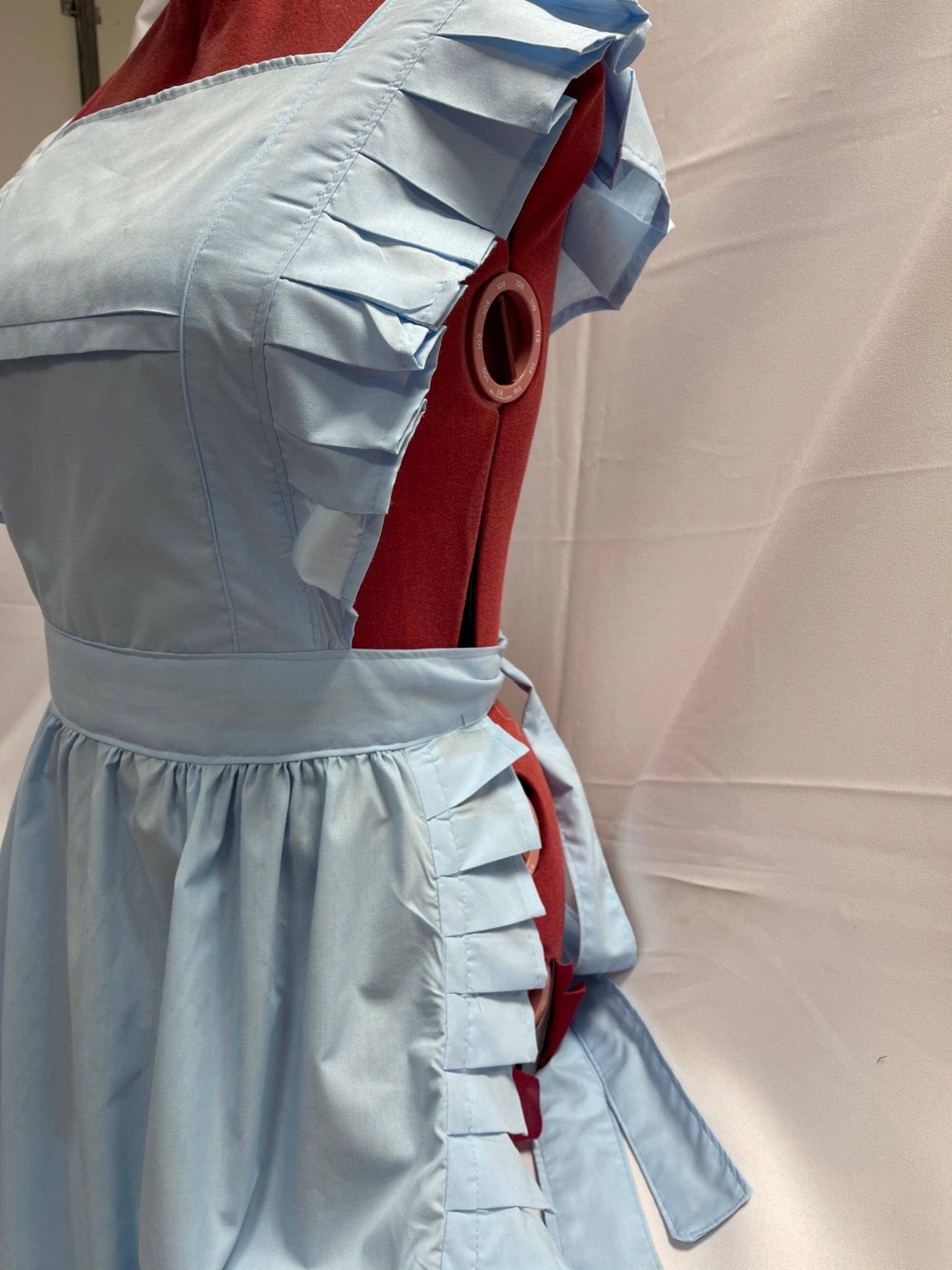 Retro Vintage Victorian Style Full Apron / Pinny Pale Blue | Etsy UK