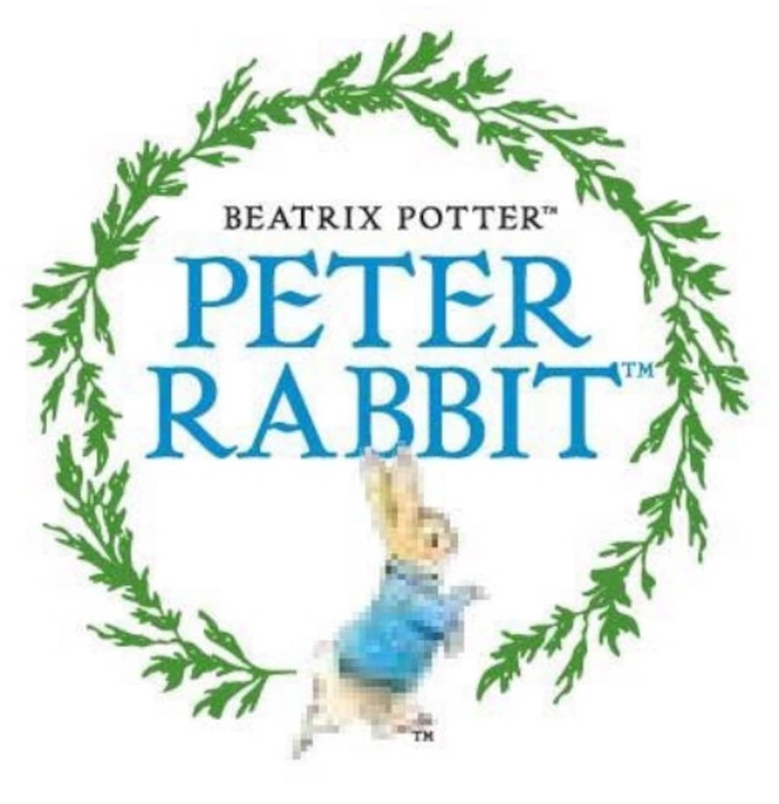 Peter Rabbit Hop Hop and Away 100% Cotton Digital Print | Etsy