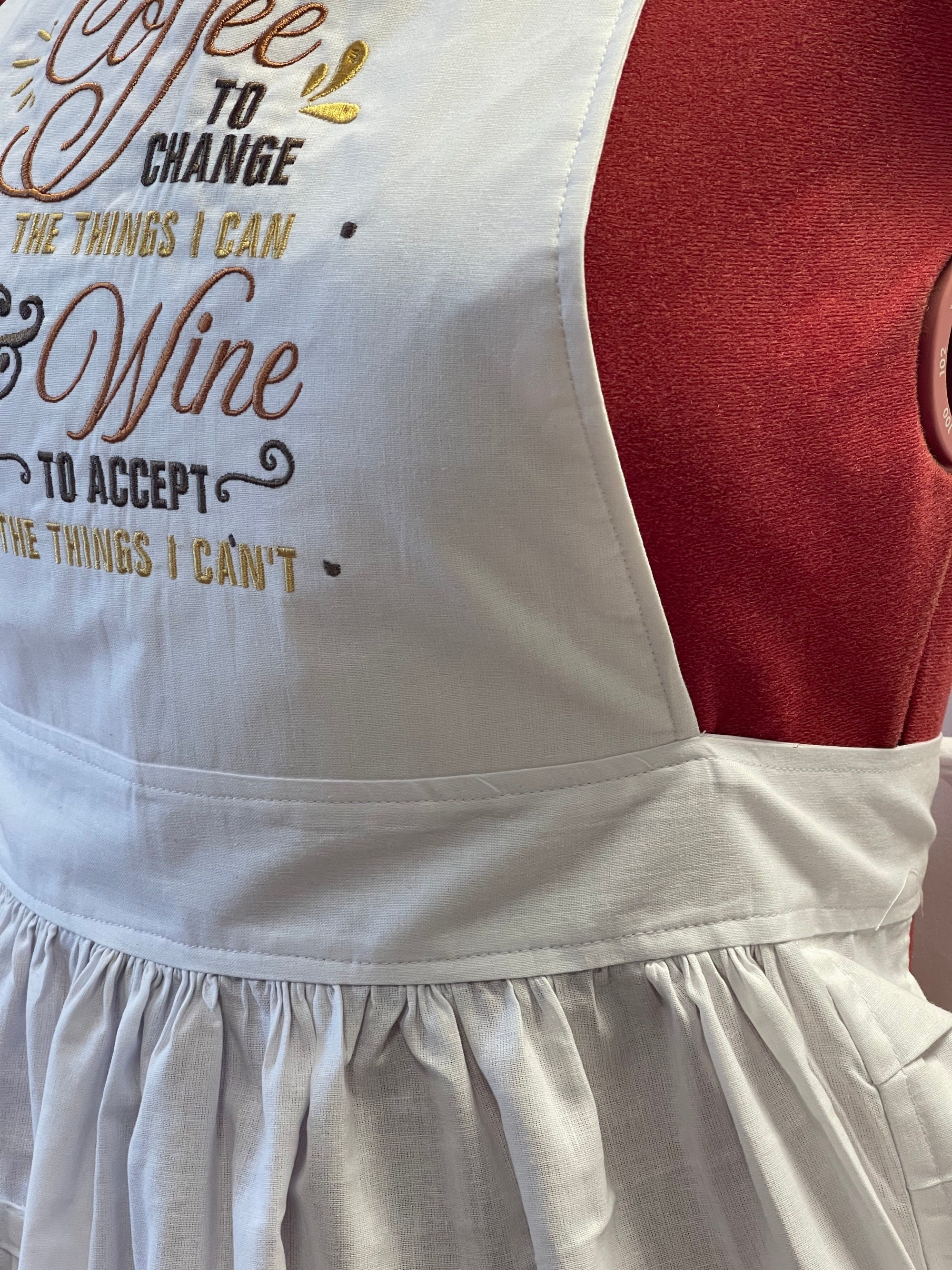 Embroidered Retro Vintage 50s Style Full Apron / Pinny White - Etsy