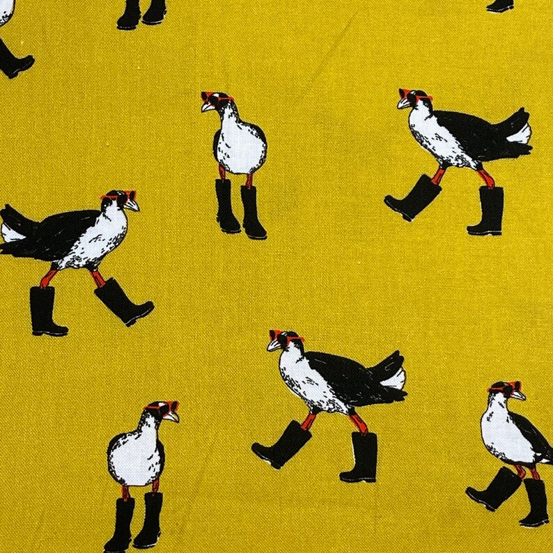 100% Cotton Print Fabric - Urban Pukeko - Chartreuse - 89490-101 - Etsy