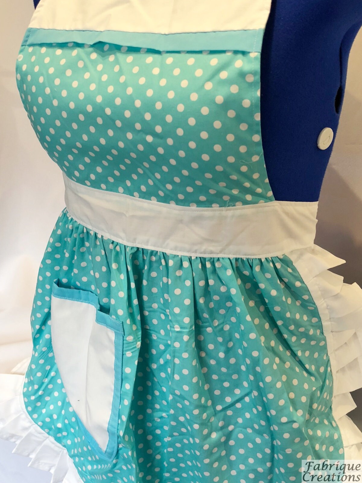 Retro Vintage 50s Style Full Apron / Pinny Mint / Turquoise | Etsy