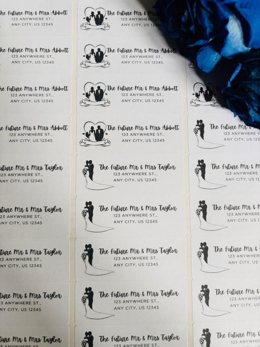 Wedding Invitation Address Labels | Customized Return Address Labels ...