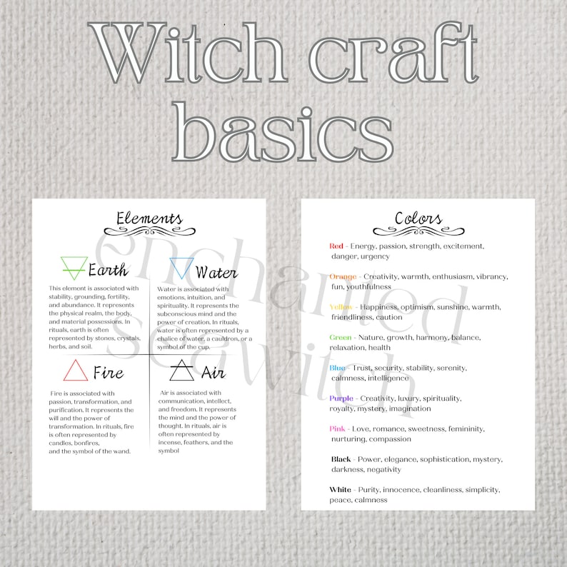 Digital Grimoire Printable Pages, Instant Download Book of Shadow Pages ...