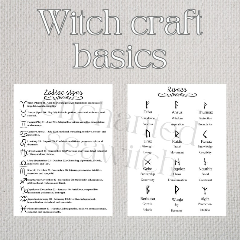 Digital Grimoire Printable Pages, Instant Download Book of Shadow Pages ...