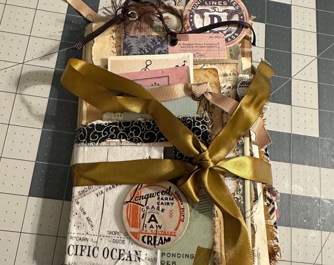 Little Golden Ribbon Junk Journal - Etsy