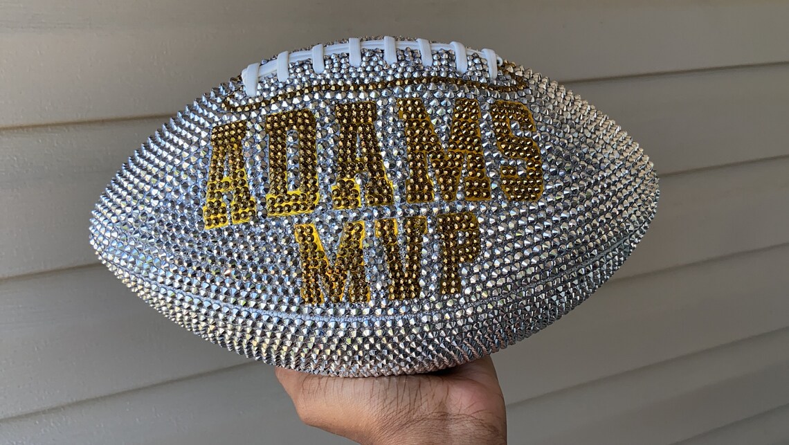 Custom Bling Football | Rhinestone Football | Personalized Football - Etsy