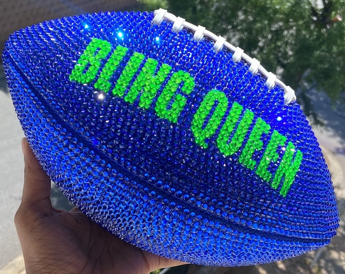 Custom Bling Football Rhinestone Football Personalized Football - Etsy