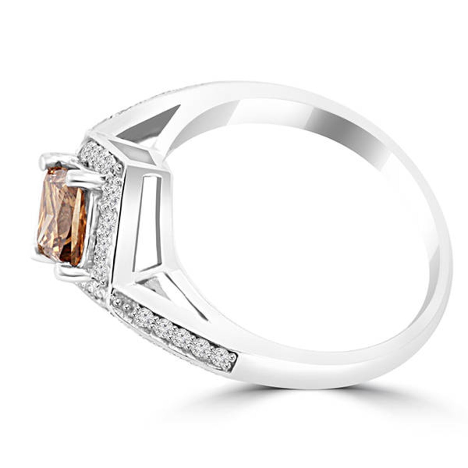 1.20ct Fancy Princess Cognac Champagne Brown Diamond - Etsy