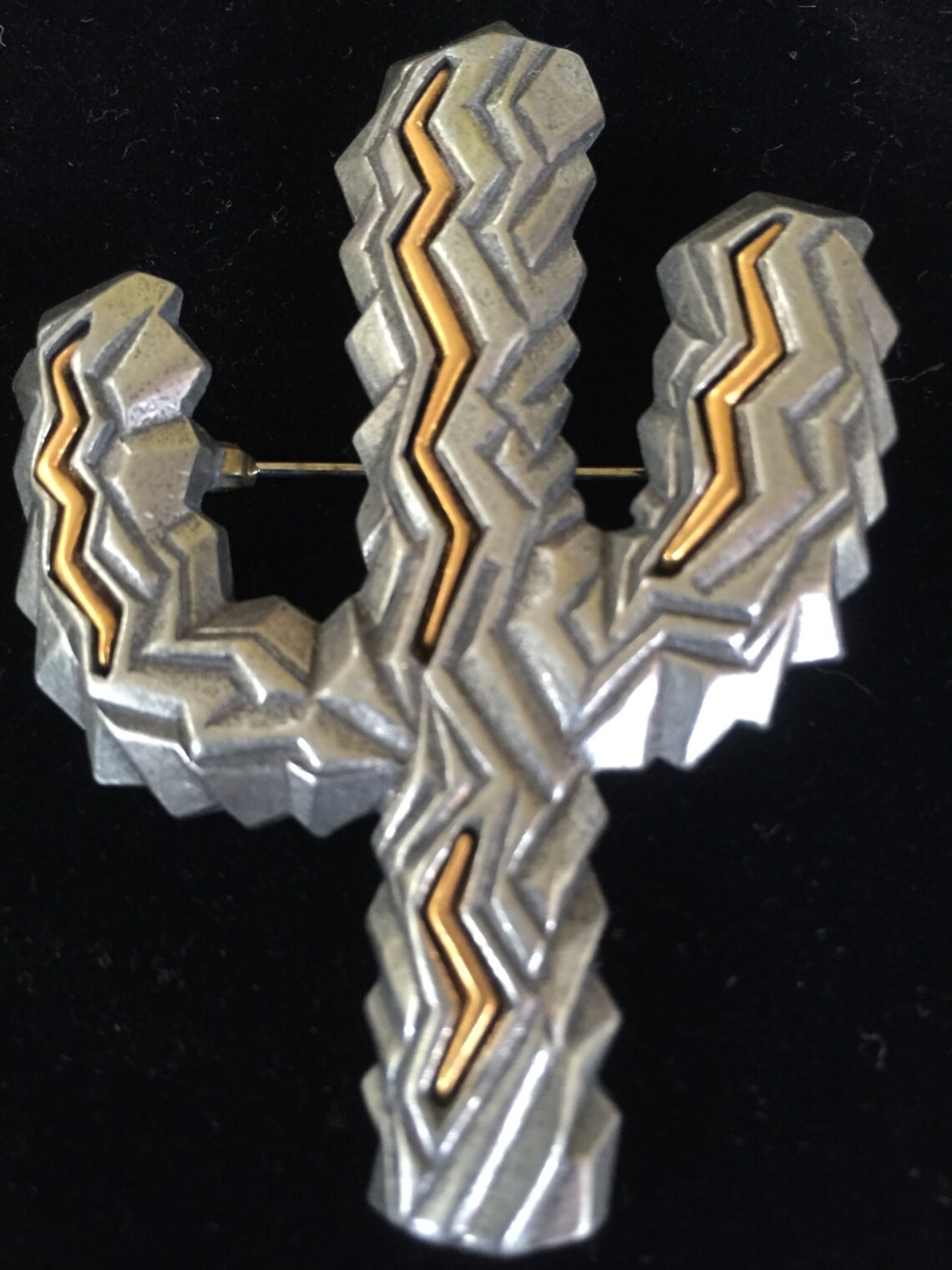 JJ & Co. Silver Cactus Pendant - Etsy