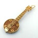 Rare Vintage 14K Gold Handmade Filigree Banjo Mandolin Musical Pendant ...