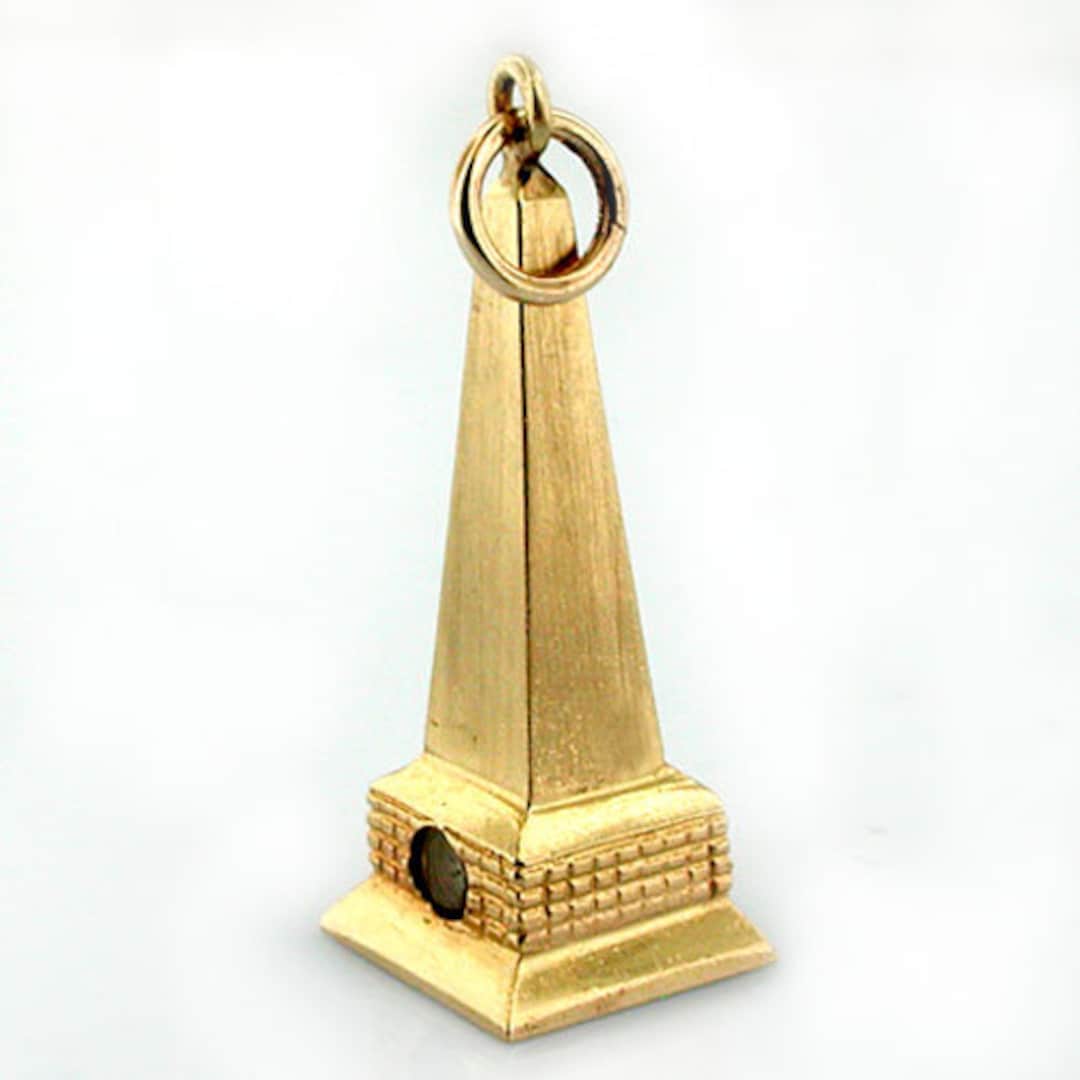Washington Monument Stanhope Viewer Vintage 14K Gold Charm Pendant - Etsy