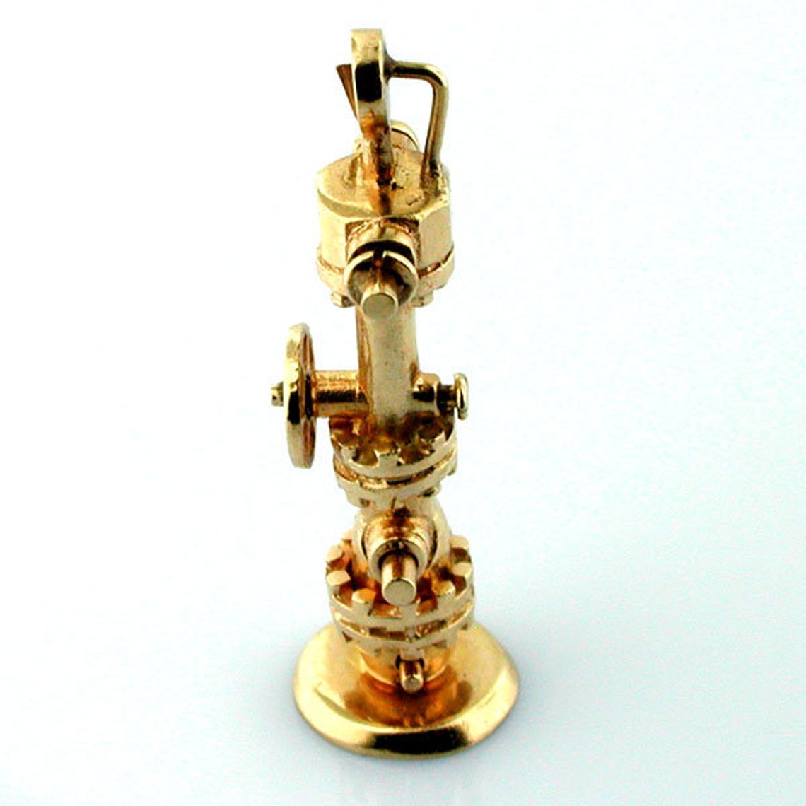 Antique Vertical Steam Engine Industrial Revolution Movable Vintage 14K ...
