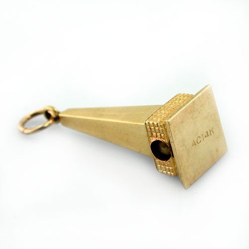 Washington Monument Stanhope Viewer Vintage 14K Gold Charm Pendant - Etsy