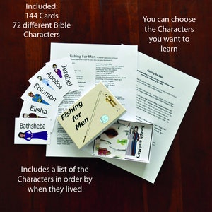 Fishing for Men, Bible Character Game, Play and Learn, 78 Bible ...