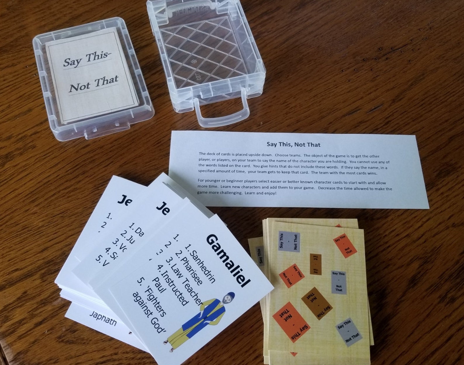 Say This Not That Game - Etsy