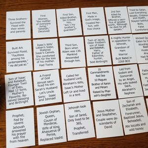 Do I Know You? Bible Character Matching Card Game - Etsy