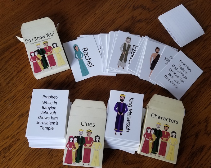 Do I Know You? Bible Character Matching Card Game - Etsy