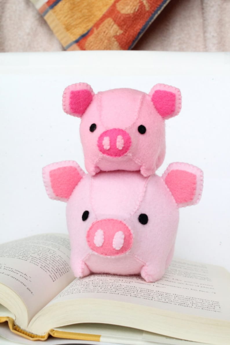 PDF Pattern Felt Pig Plush - Etsy