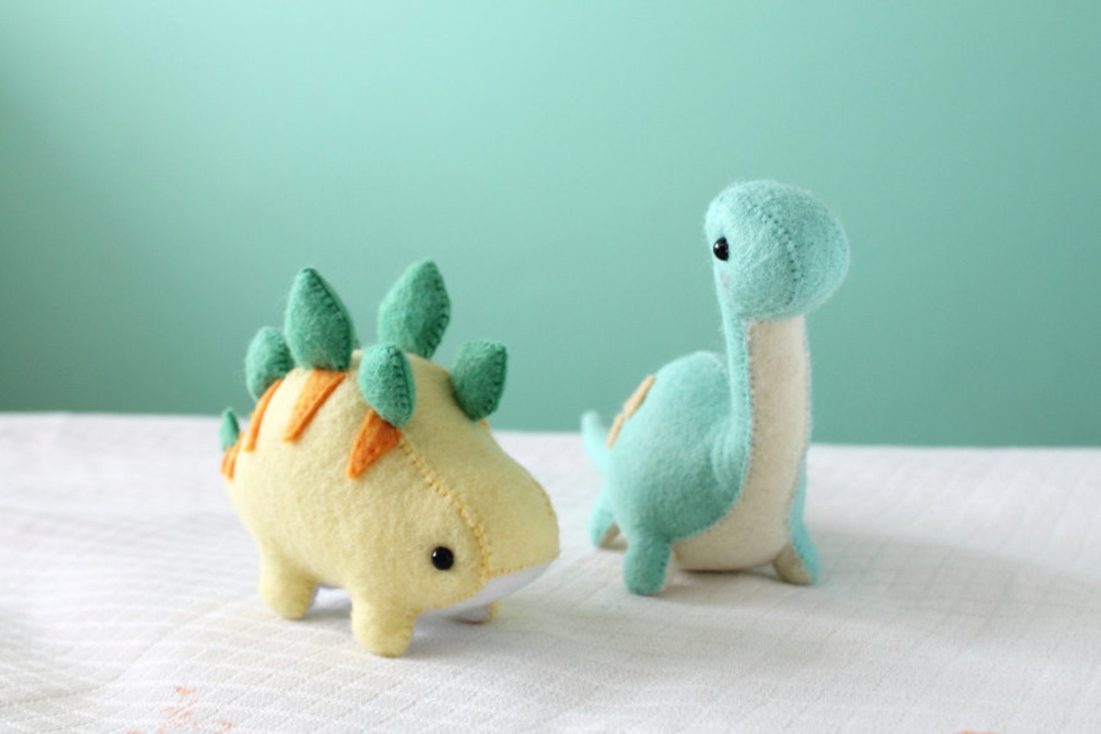 PDF Pattern Felt Stegosaurus and Brontosaurus Dinosaur Plush Bundle - Etsy