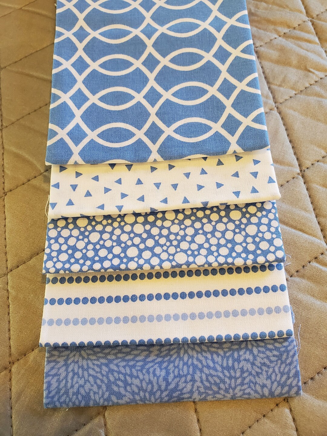 Fat Quarter Bundle, Fabric, Blue Fat Quarters, Quilting Cotton ...