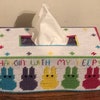 Easter Tissue Box, Tissue Box Cover, Happy Easter, Needlepoint Easter ...