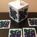 Plastic Canvas Tissue Box Cover Violets Flower, Make a Great Kitchen ...