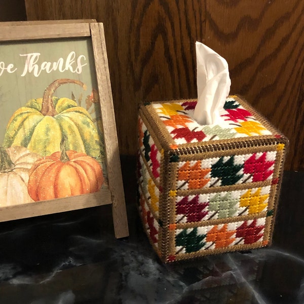 Plastic Canvas Thanksgiving Tissue Box Covers - Etsy