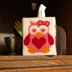 Valentine Owls Tissue Box Cover - Etsy