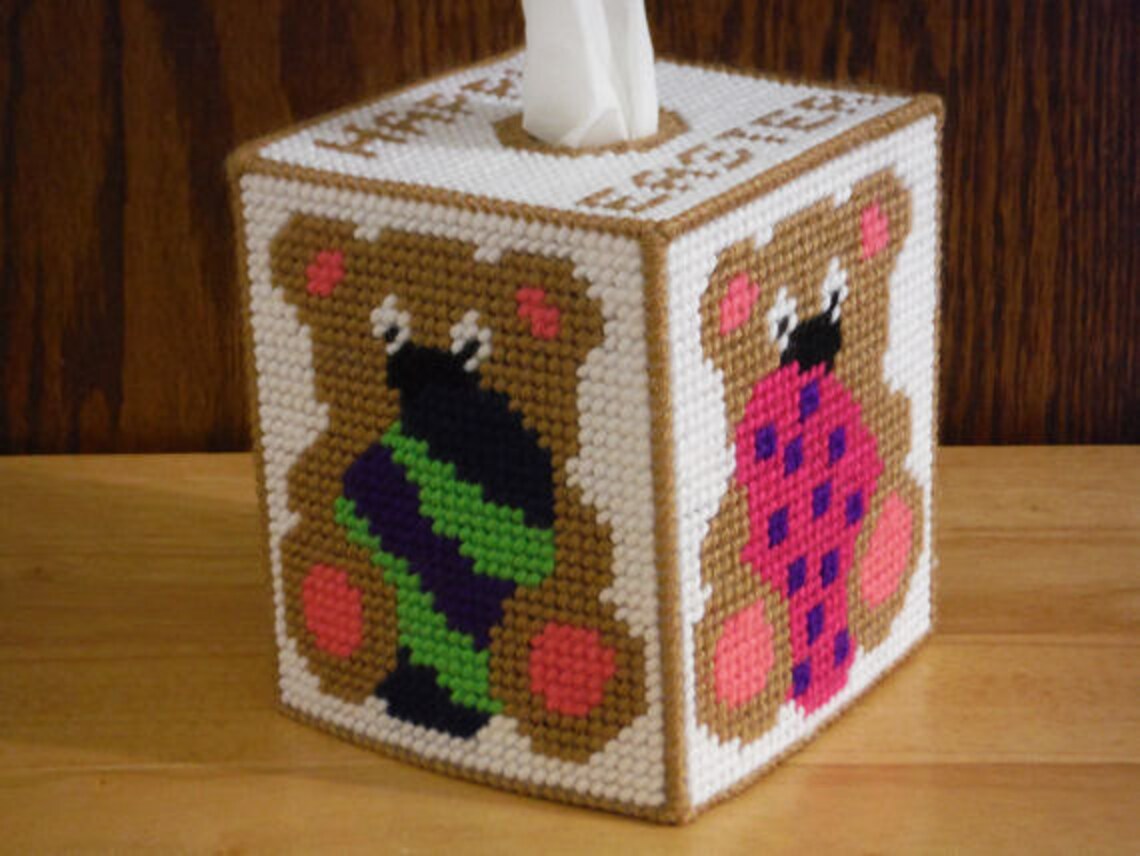 Easter Tissue Box, Tissue Box Cover, Happy Easter, Needlepoint Easter ...