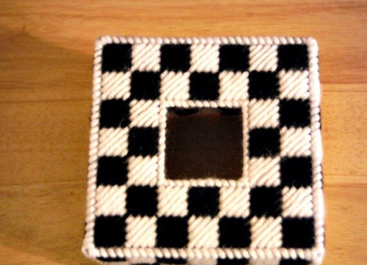 Black and White Tissue Box Cover Décor Made to Order - Etsy