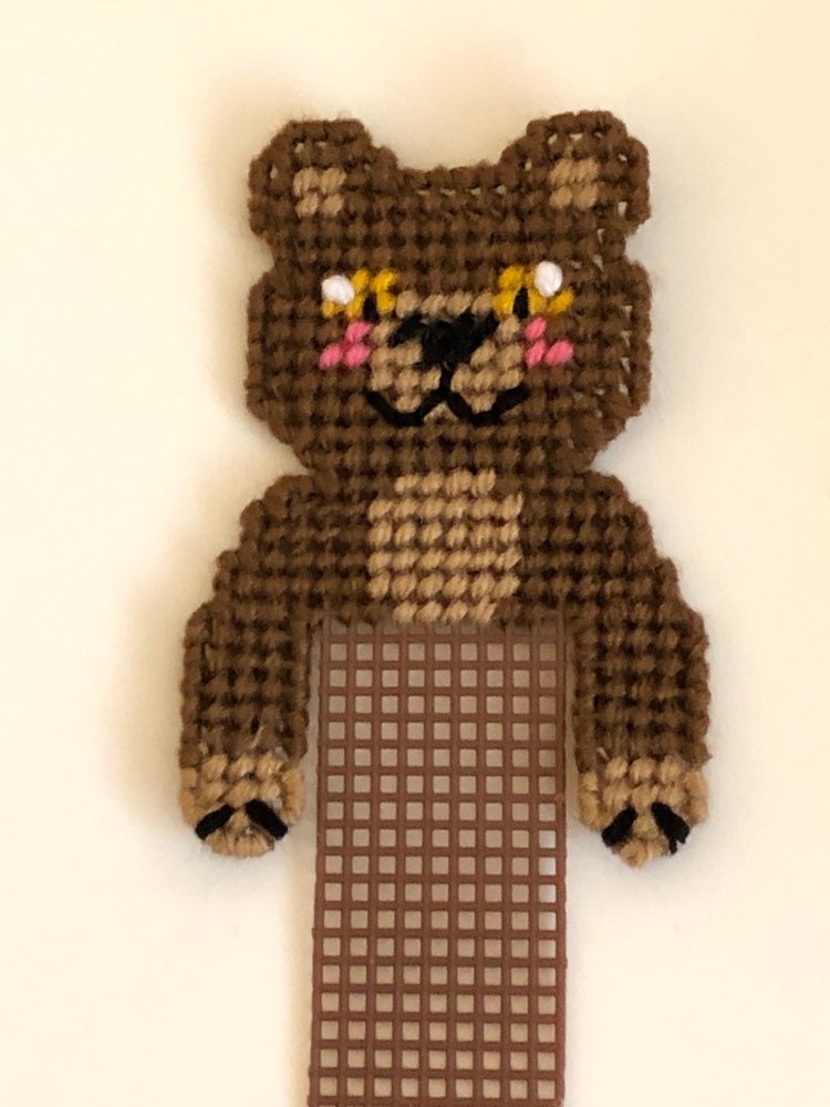 Teddy Bear Bookmark for Kidsplastic Canvasanimal | Etsy