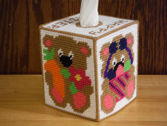 Easter Tissue Box, Tissue Box Cover, Happy Easter, Needlepoint Easter ...