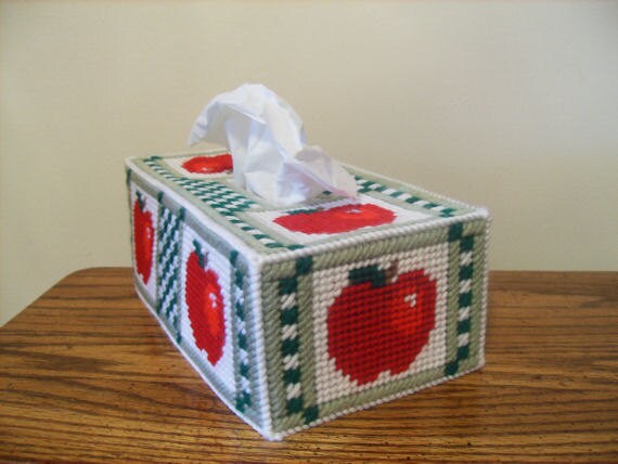 Apple Delight Tissue Box Holder, Make a Great Kitchen Décor, Made to ...