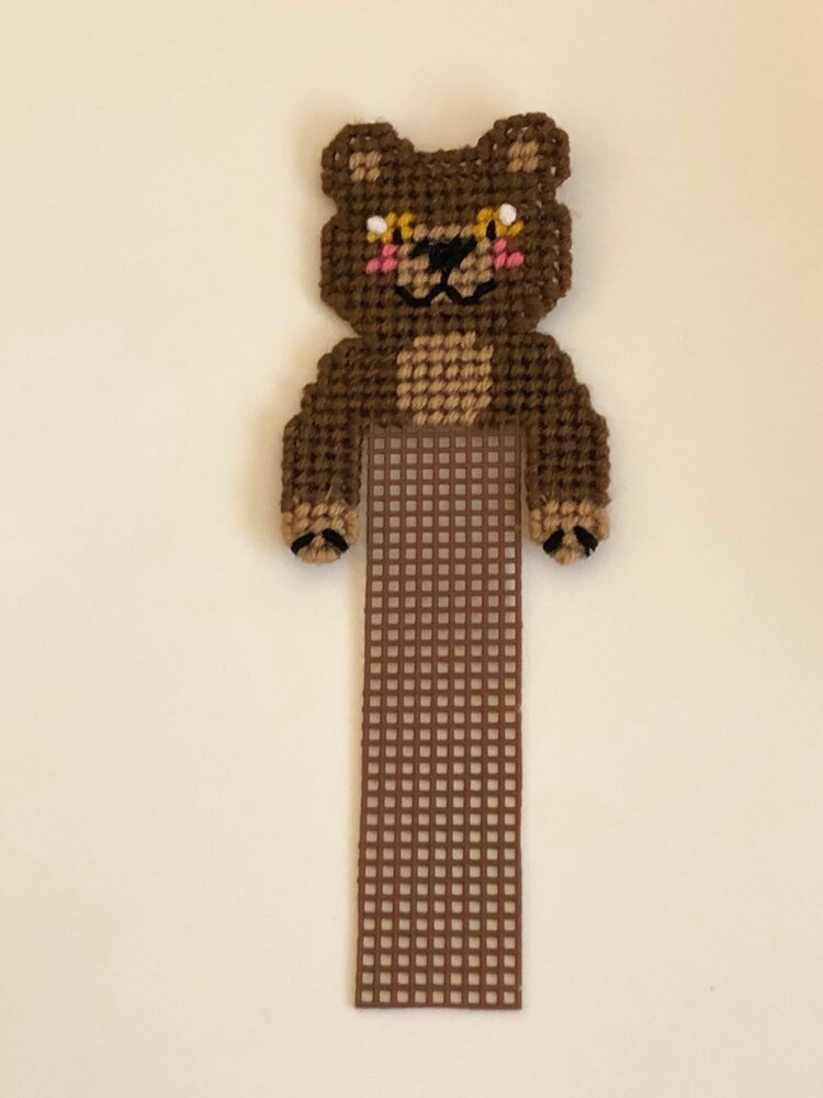 Teddy Bear Bookmark for Kidsplastic Canvasanimal - Etsy