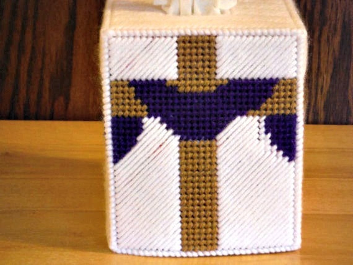 Easter Cross Tissue Box Cover, Easter Gift - Etsy