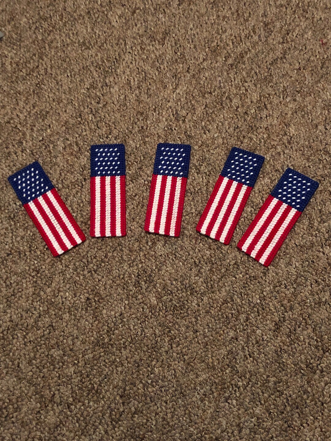 American Flag Bookmark Set of 5 Memorial Day Bookmark Red - Etsy