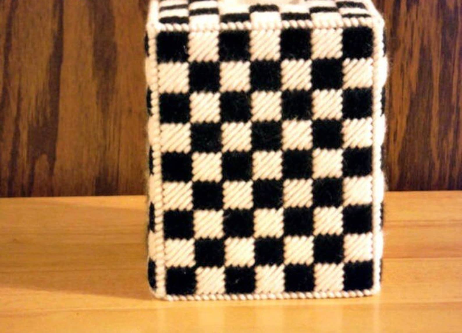Black and White Tissue Box Cover Décor Made to Order - Etsy