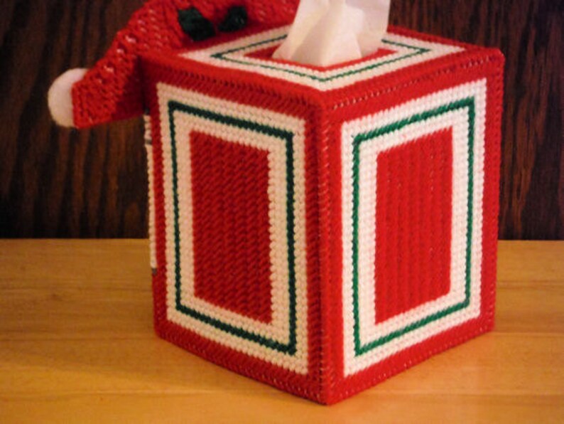 Christmas Santa Claus Tissue Box Cover, Holiday Decorations in Plastic ...