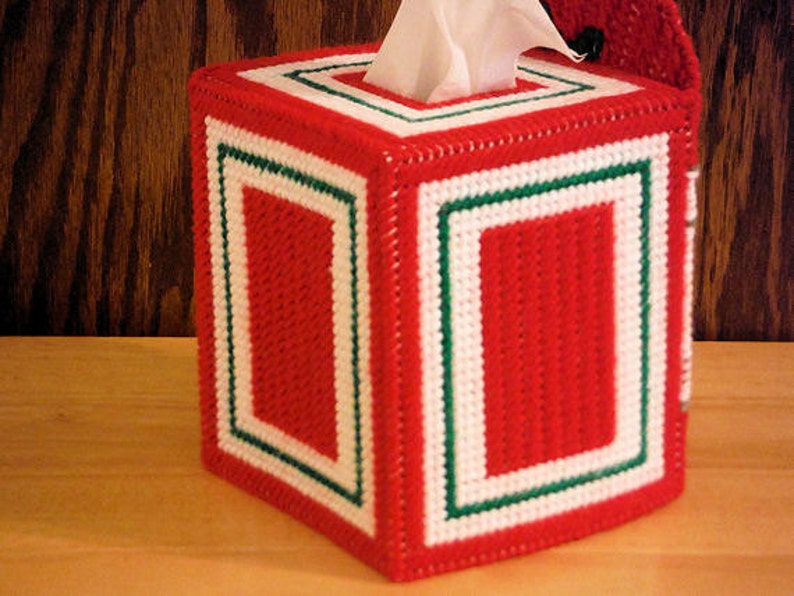 Christmas Santa Claus Tissue Box Cover, Holiday Decorations in Plastic ...