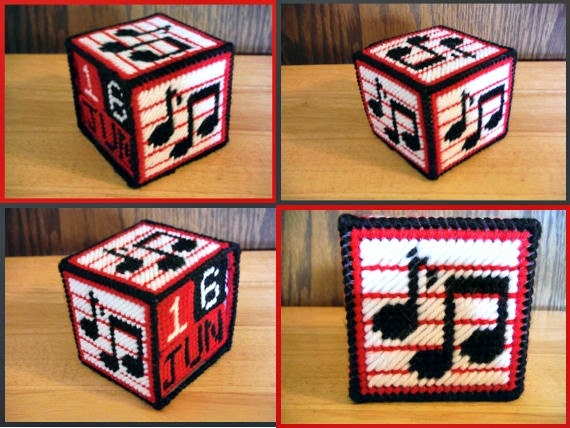 Music Note Block Calendar Perpetual Desk Calendar Plastic - Etsy