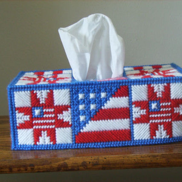 Patriotic Tissue Box Covers - Etsy