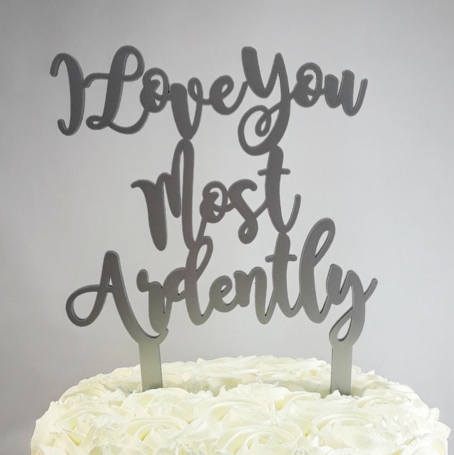 I Love You Most Ardently Cake Topper Jane Austen Inspired | Etsy