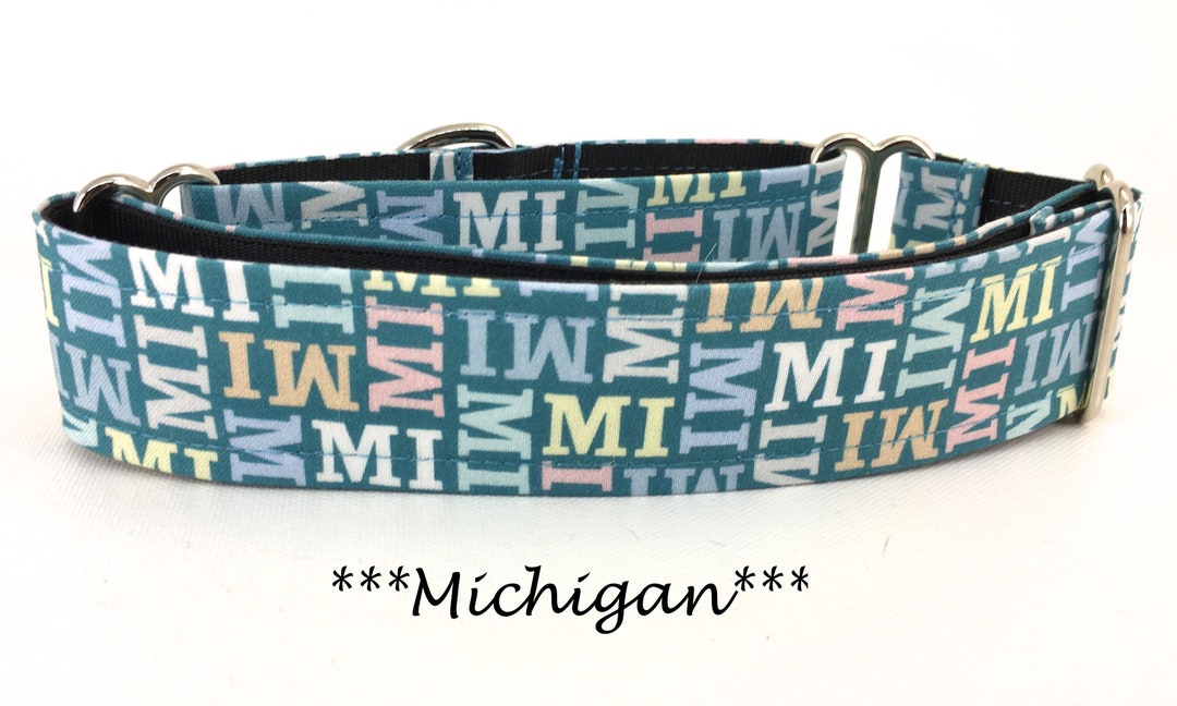 Martingale Dog Collar Michigan Dog Collar Buckle Martingale - Etsy