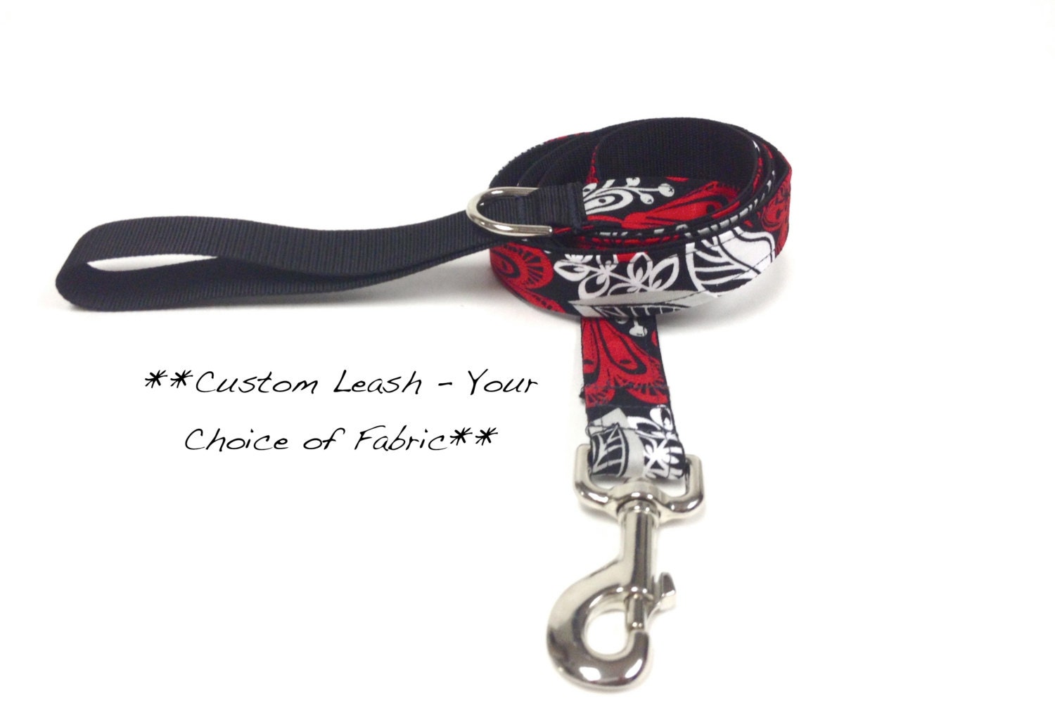 Custom Leash Your Choice of Fabric - Etsy