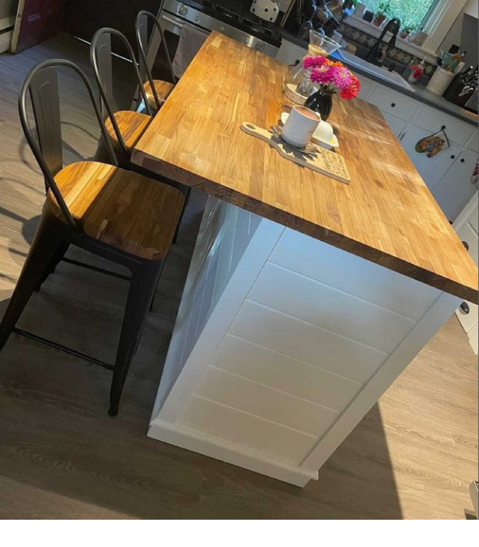 Bar Stool Kitchen Stool Counter Height Chair High Back - Etsy