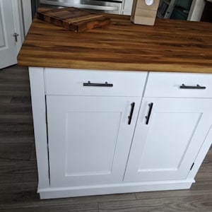 Lexie Kitchen Island, Custom Butcher Block Kitchen Island With Seating ...