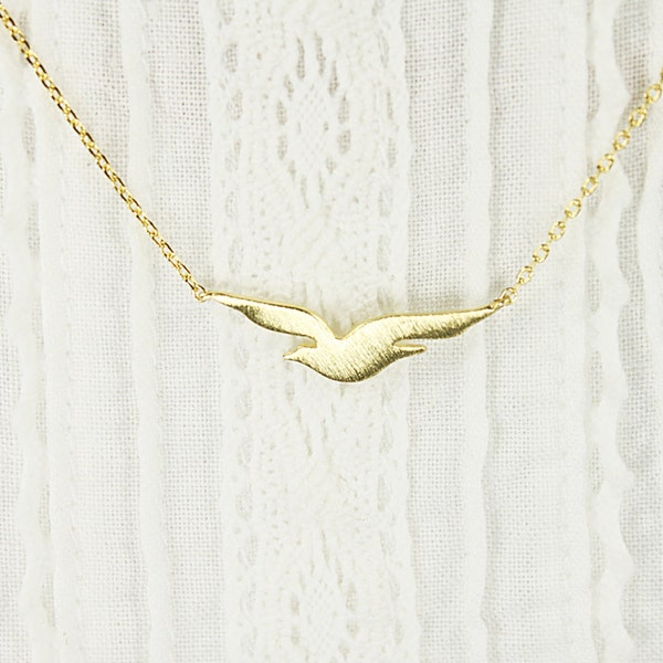 Seagull Necklace - Etsy