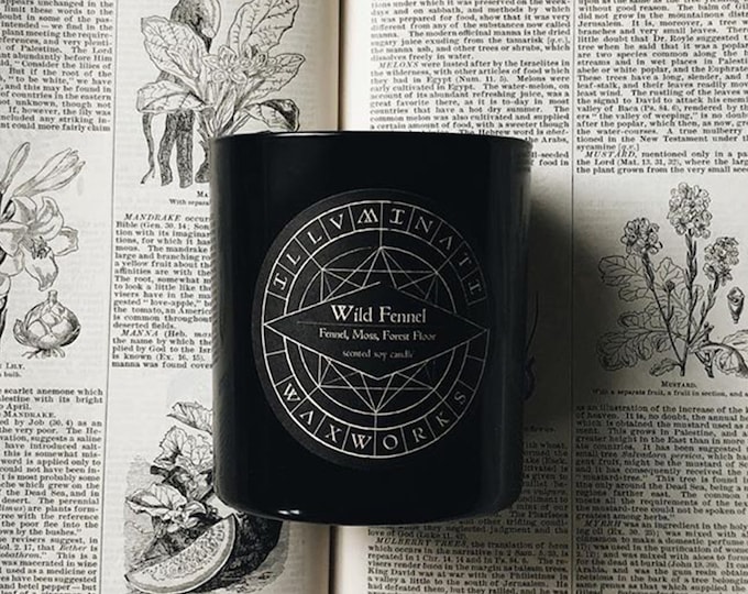 WILD FENNEL Scented Candle, Eco Friendly Candles, Fancy Candles, Wiccan ...