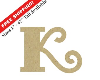 Wooden letter k | Etsy