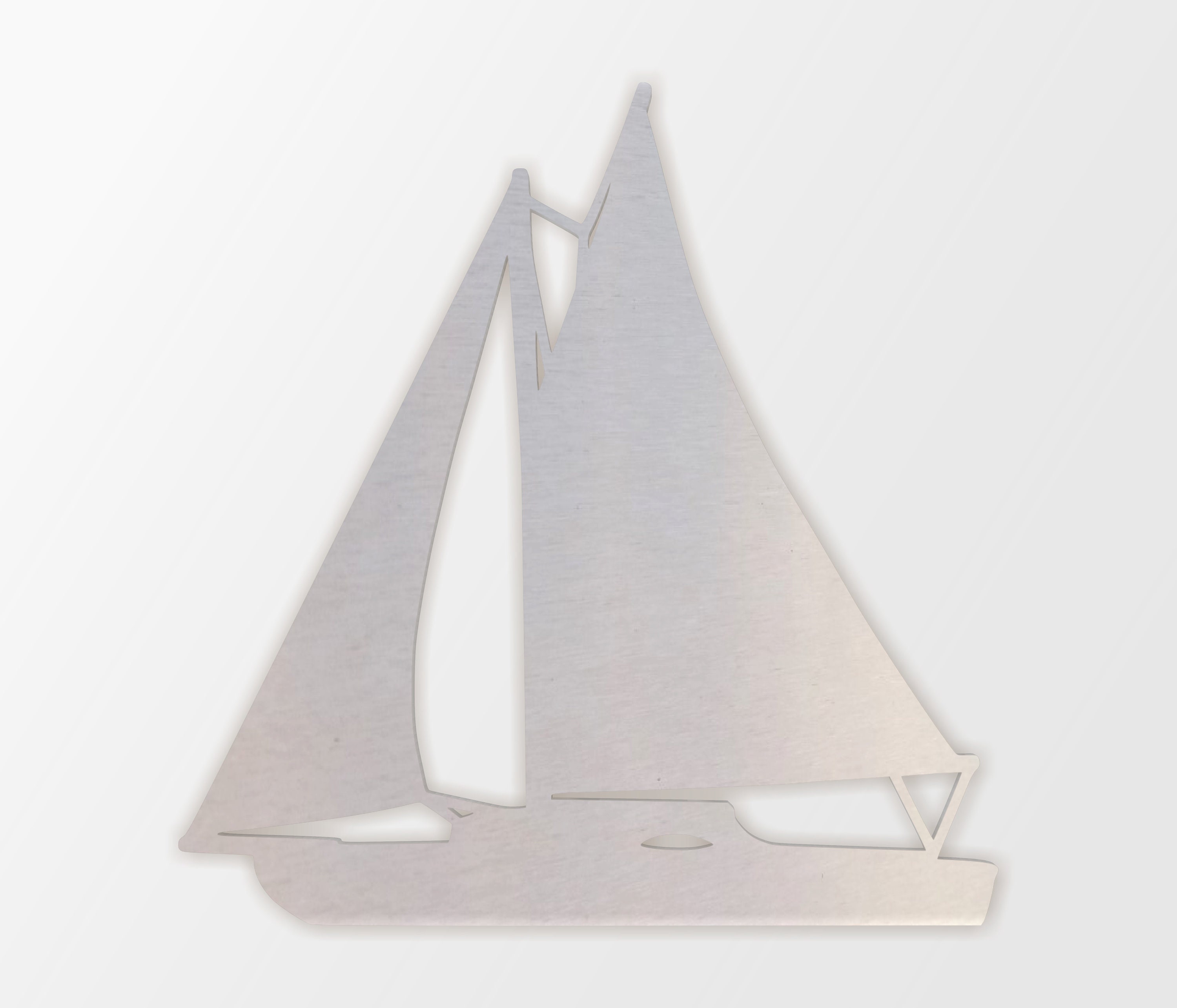 Metal Wall Art Metal Anchor Cutout Sail Boat Seaside Decor - Etsy